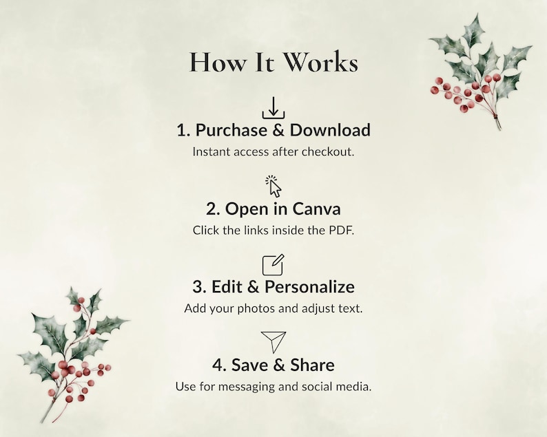 Digital Animated Christmas Card Set • Xmas Phone E-card Bundle ...