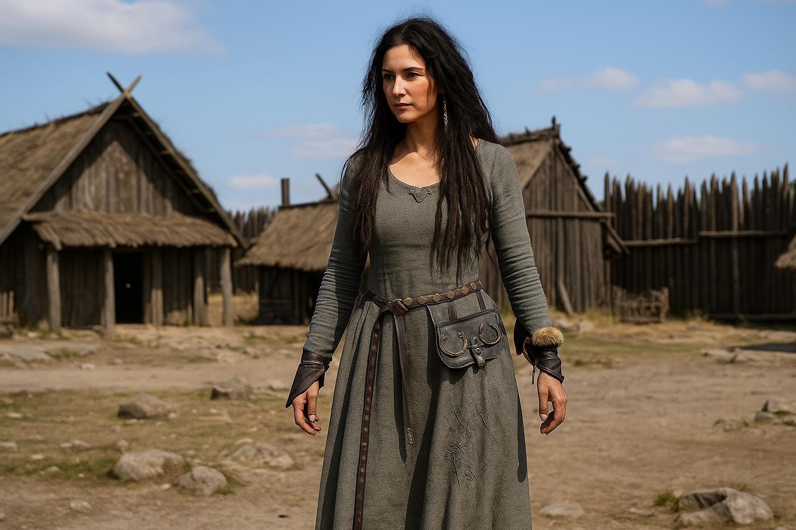 Renaissance Maxi Dress Viking Medieval Dress (perfect for Cosplays ...