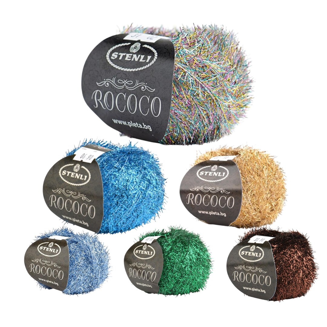 Metallic Eyelash Yarn, Shimmering Lurex Eyelash Threads, for Elegant ...