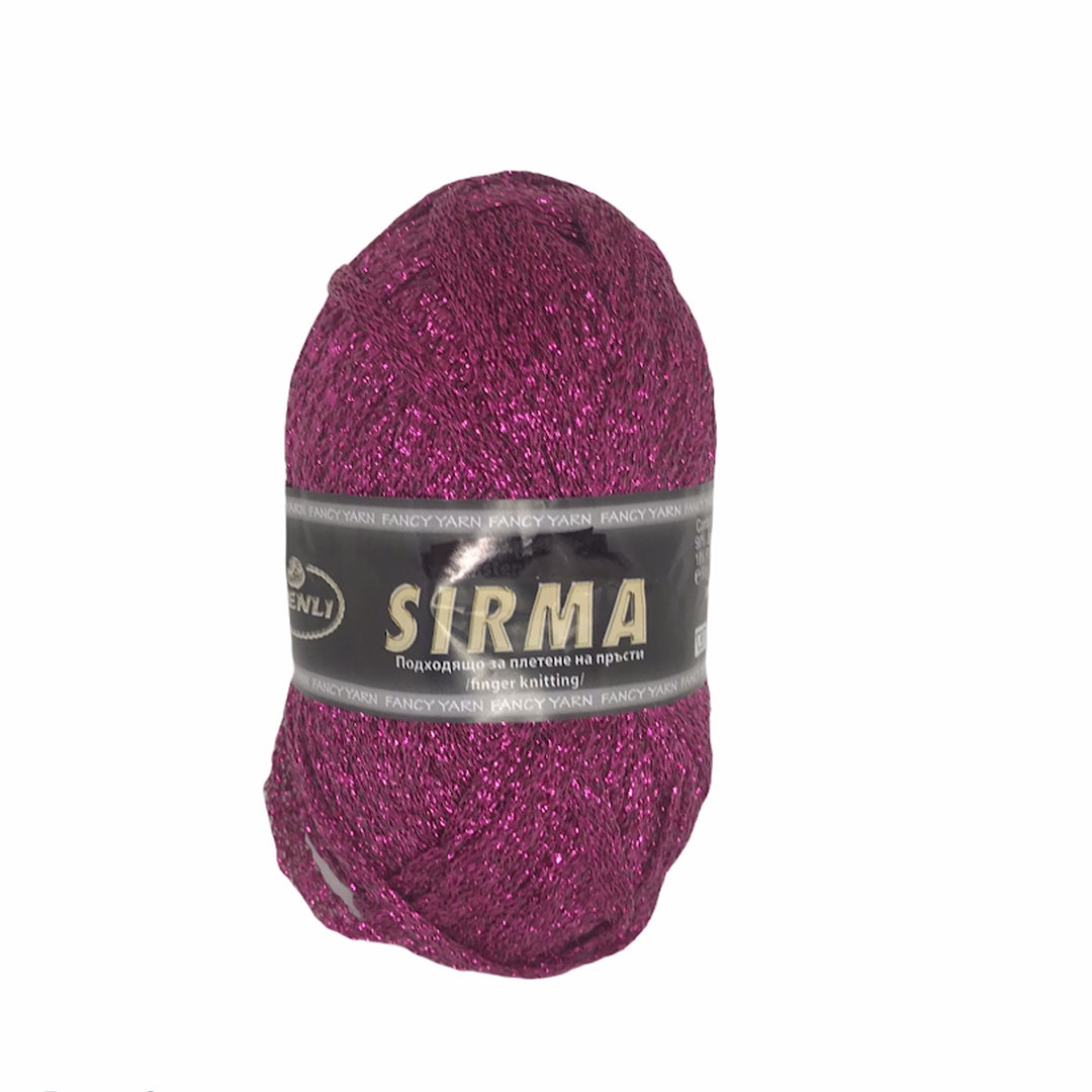 Cyclamen Metallic Ribbon Yarn Glitter Sparkling Lurex Thread ...