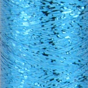Turquoise Aqua Blue Lame Metallic Thread, Glitter Sparkling Blue Lurex ...
