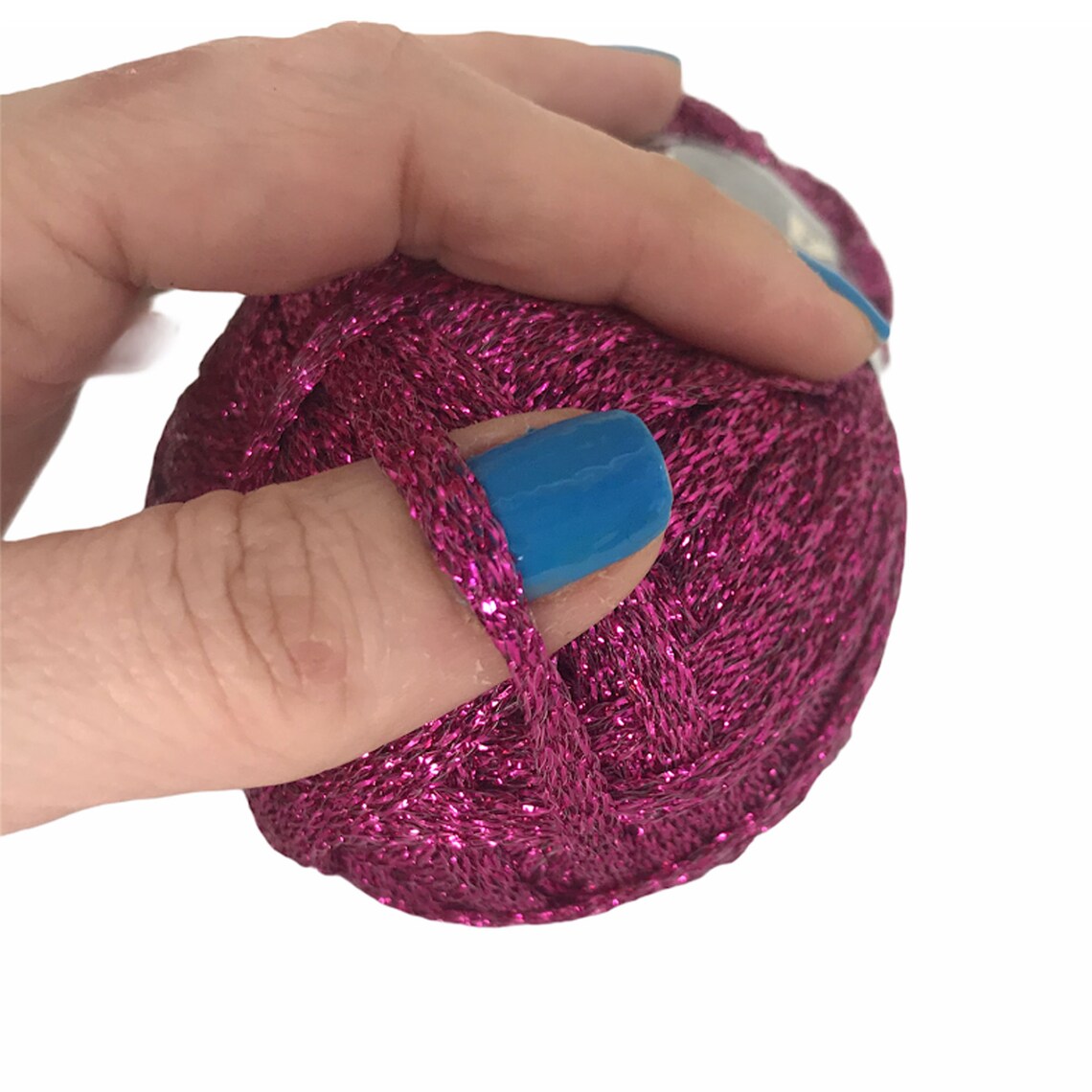 Cyclamen Metallic Ribbon Yarn Glitter Sparkling Lurex Thread | Etsy