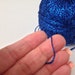 Royal Blue Metallic Yarn, Turkish Dark Blue Lame Lurex Yarn, Glitz ...
