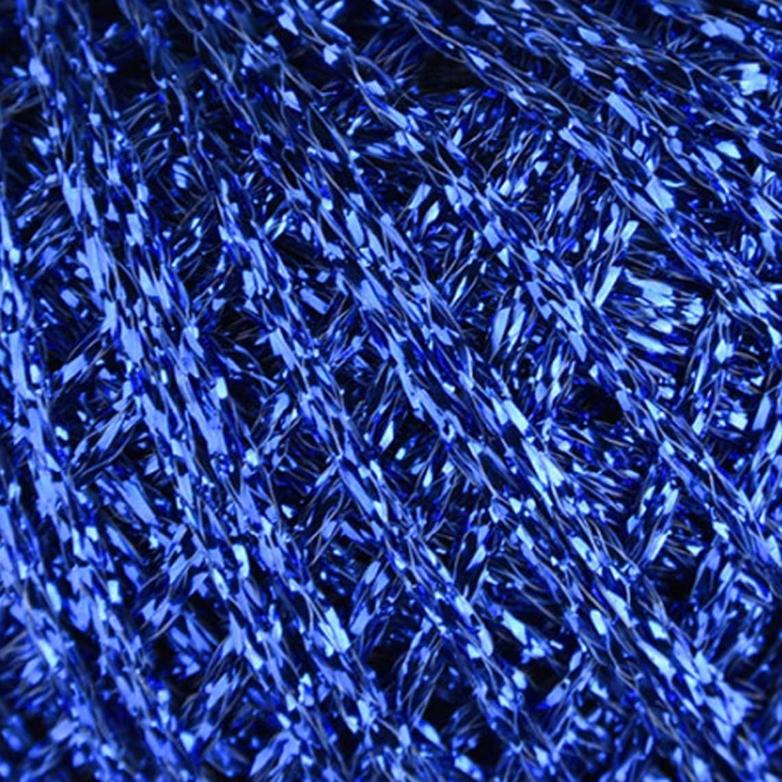 Royal Blue Metallic Yarn Turkish Dark Blue Lame Lurex Yarn - Etsy