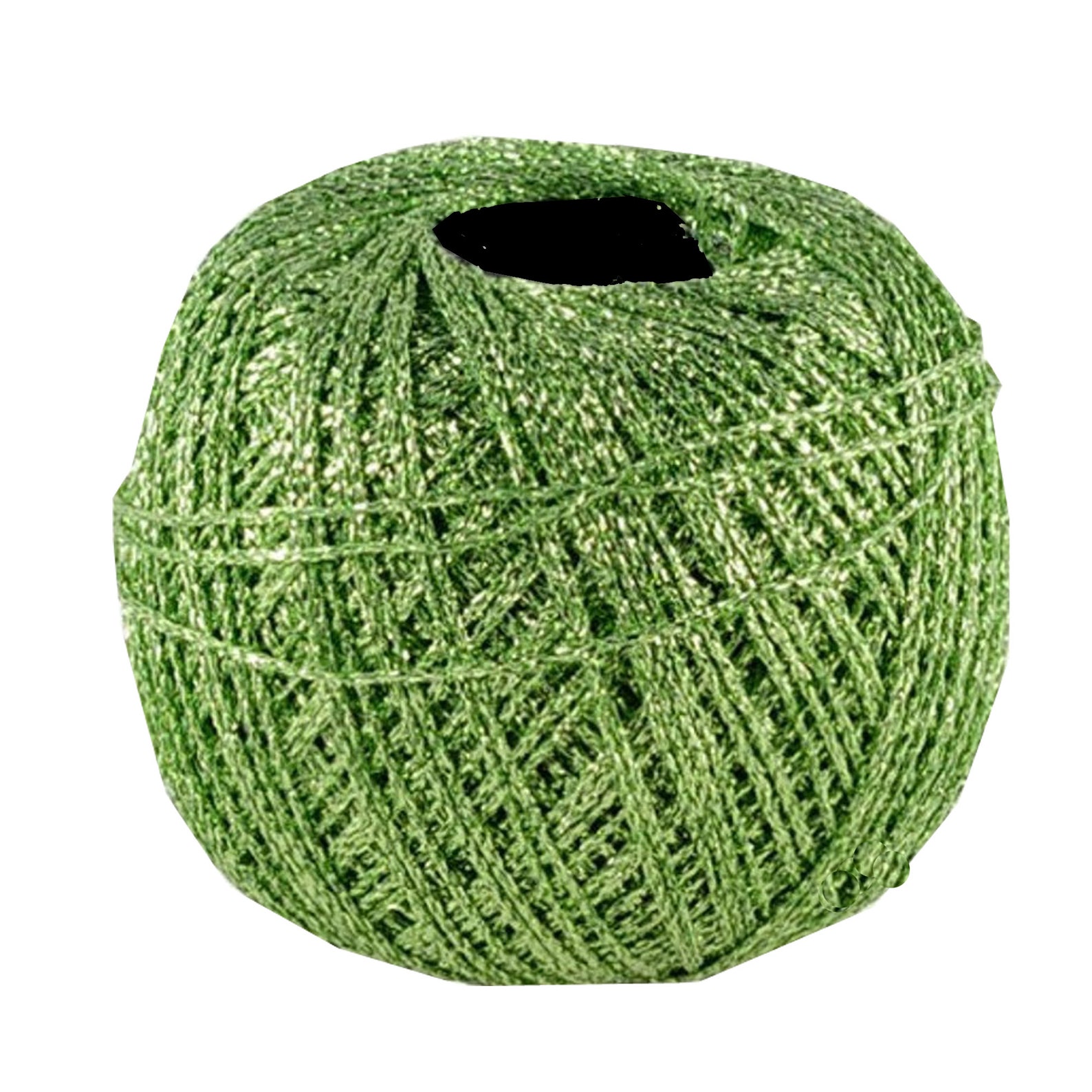 Brocade Metallic Green Yarn Glitter Sparkle Lame Crochet | Etsy