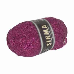Cyclamen Metallic Ribbon Yarn Glitter Sparkling Lurex Thread ...