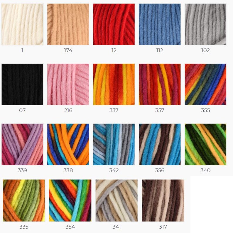 Bulky Merino Wool Gradient Ombre Wool Yarn Scraf Hat Winter | Etsy