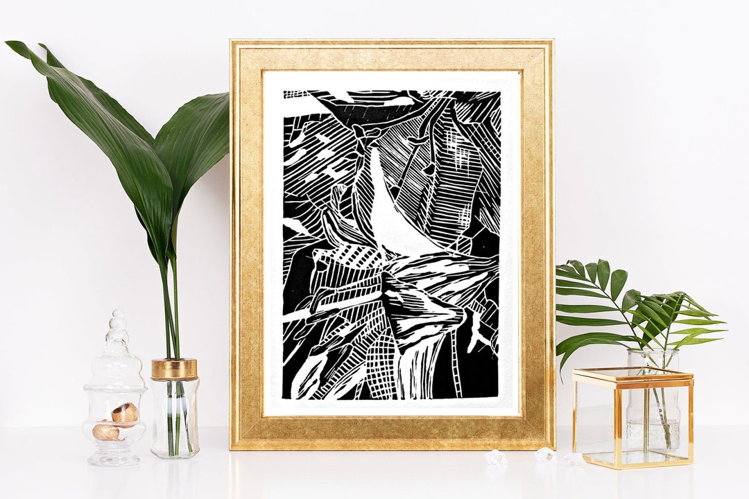 Lilly Flower Print - Nature Lilly Flower Modern Design - Art Print ...
