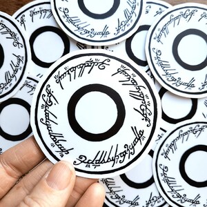 The One Ring Sticker Lord of the Rings Movie Fanart Waterproof Art ...