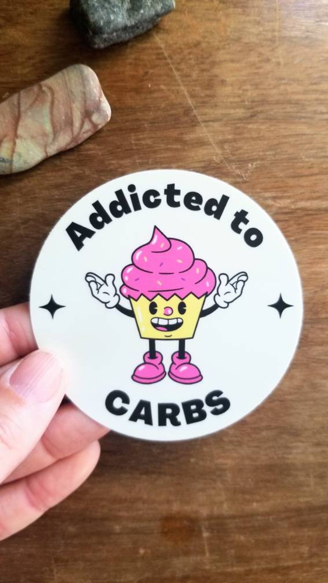 Addicted to Carbs Sticker Funny Saying Design Waterproof - Etsy