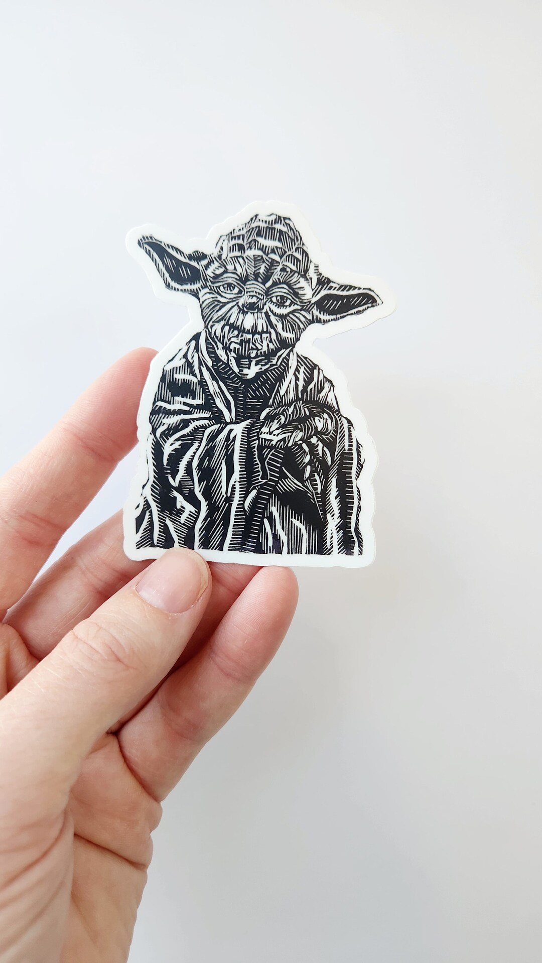 Original Yoda Sticker - Star Wars Fanart - Waterproof Laptop Art ...