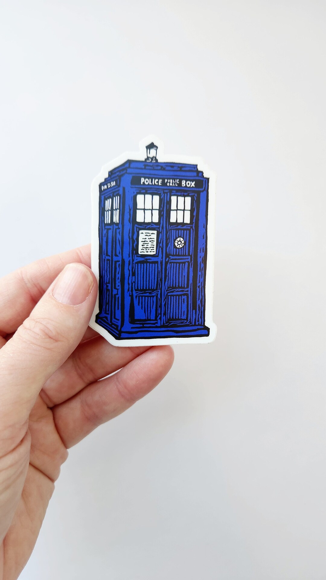 Tardis Sticker - Doctor Who Fanart Design- Waterproof Art Sticker ...