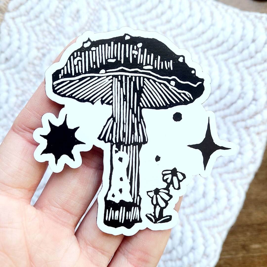Celestial Mushroom Magnet - Cottagecore Homegoods - Durable Fridge ...