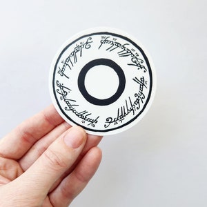 The One Ring Sticker Lord of the Rings Movie Fanart Waterproof Art ...
