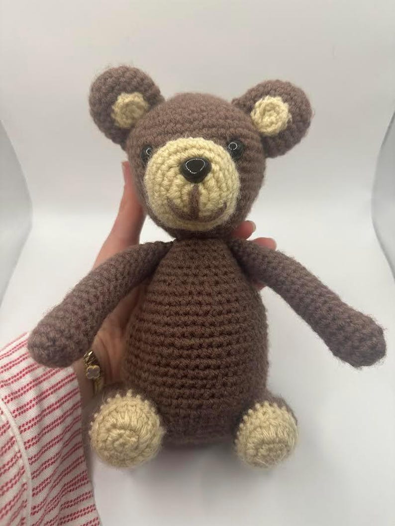 Handmade Crochet Teddy Bear, Amigurumi Plush Toy, Collectible Gift for ...