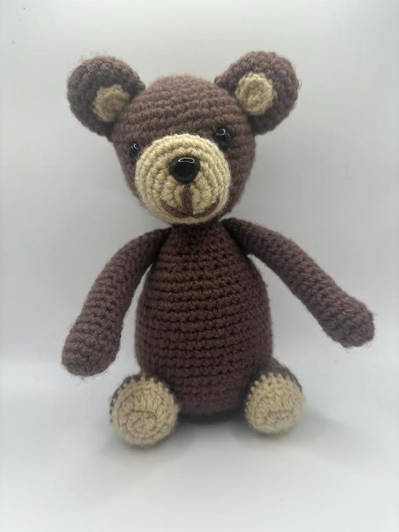 Handmade Crochet Teddy Bear, Amigurumi Plush Toy, Collectible Gift for ...