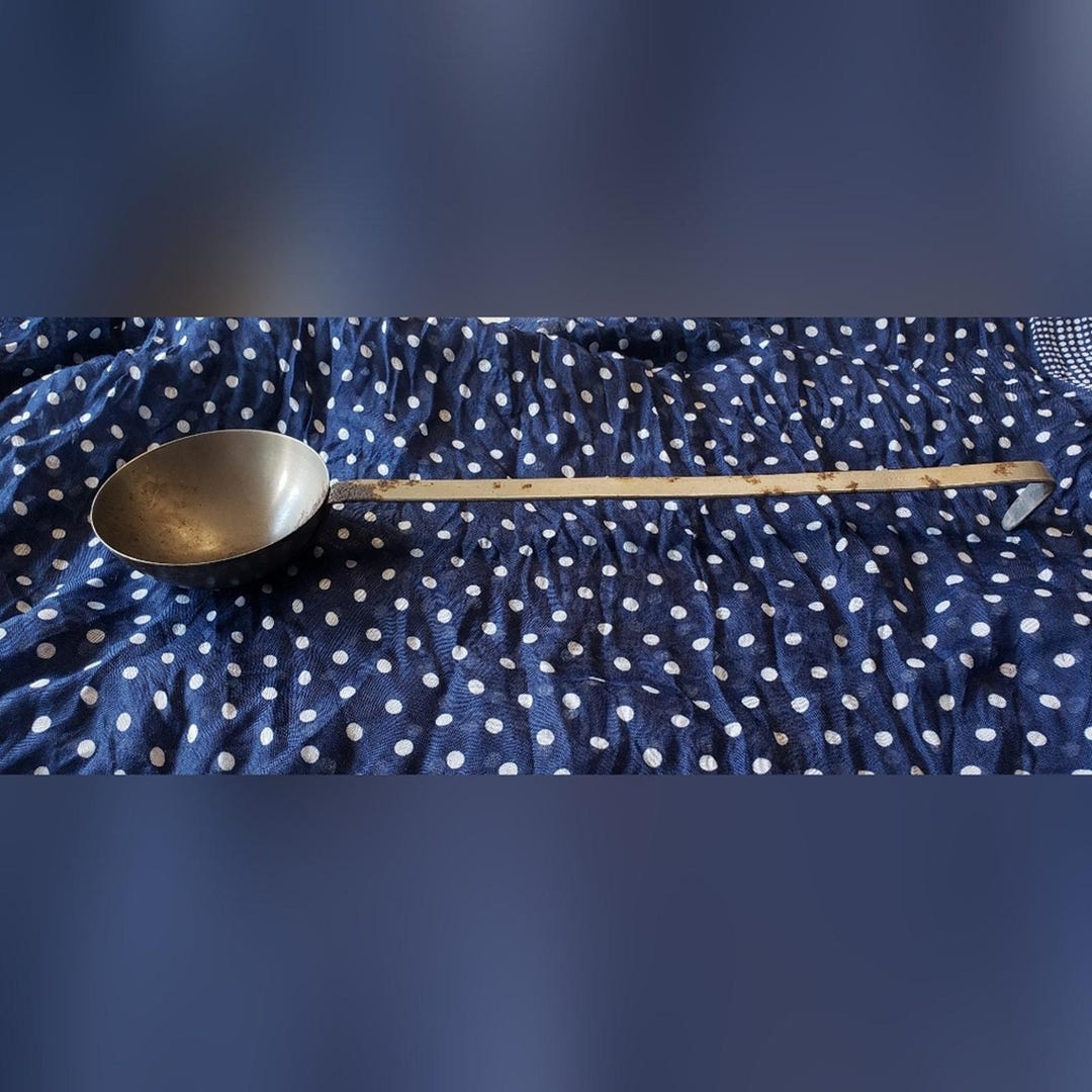Vintage US Navy Military Mess Hall Metal Soup Ladle Silver U.S.N ...