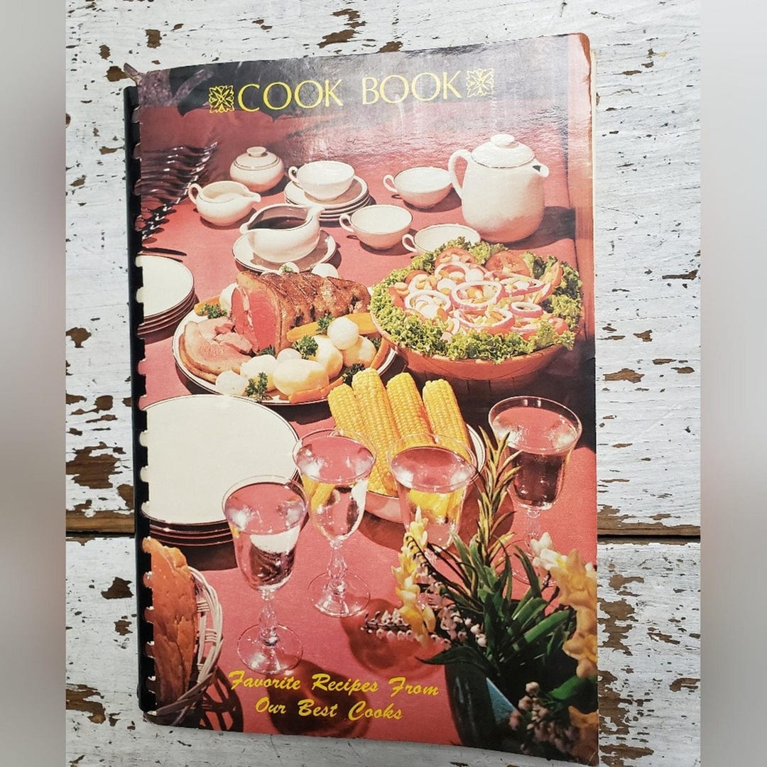 Vintage 1968 Spiral Bound Church Ladies Cookbook Our Lady of Lourdes ...