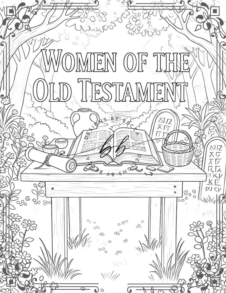 Women of the Old Testament Coloring Pages - Etsy