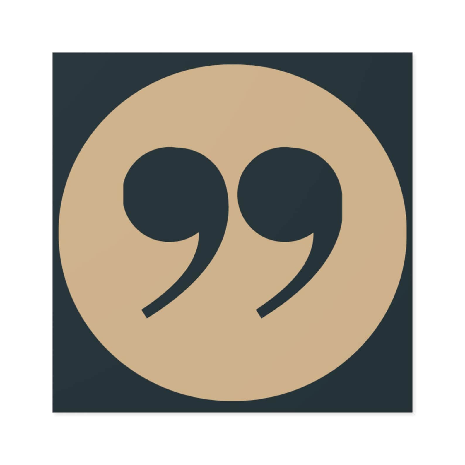 Quotation Marks | Formulated Phrases Quote Sticker - Etsy