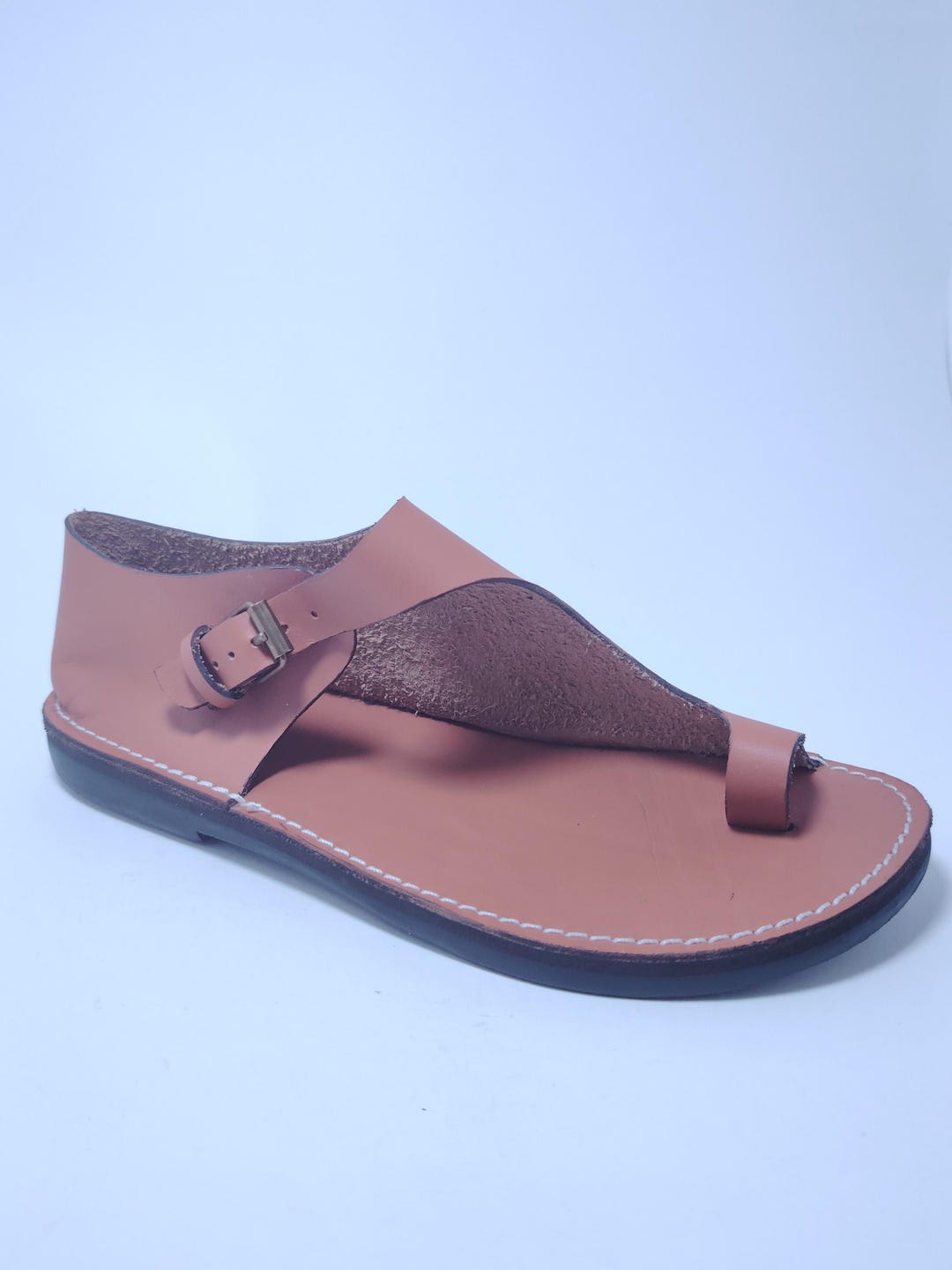 Handmade Moroccan Leather Toe Loop Sandals, Ethical Summer Shoes - Etsy