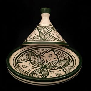 Authentic Hand-painted Moroccan Tagine - Traditional Clay Cooking Pot ...