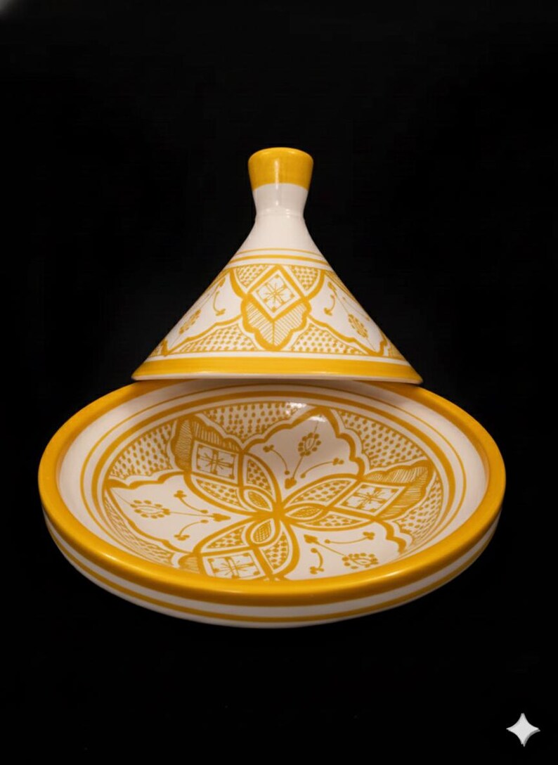 Authentic Hand-painted Moroccan Tagine - Traditional Clay Cooking Pot ...
