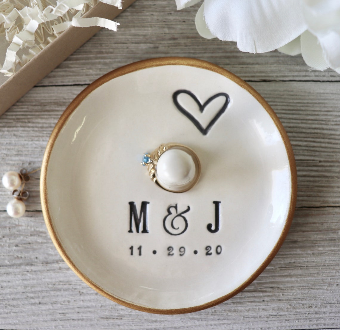 Custom Ring Dish Ring Dish Personalized Personalised Ring - Etsy