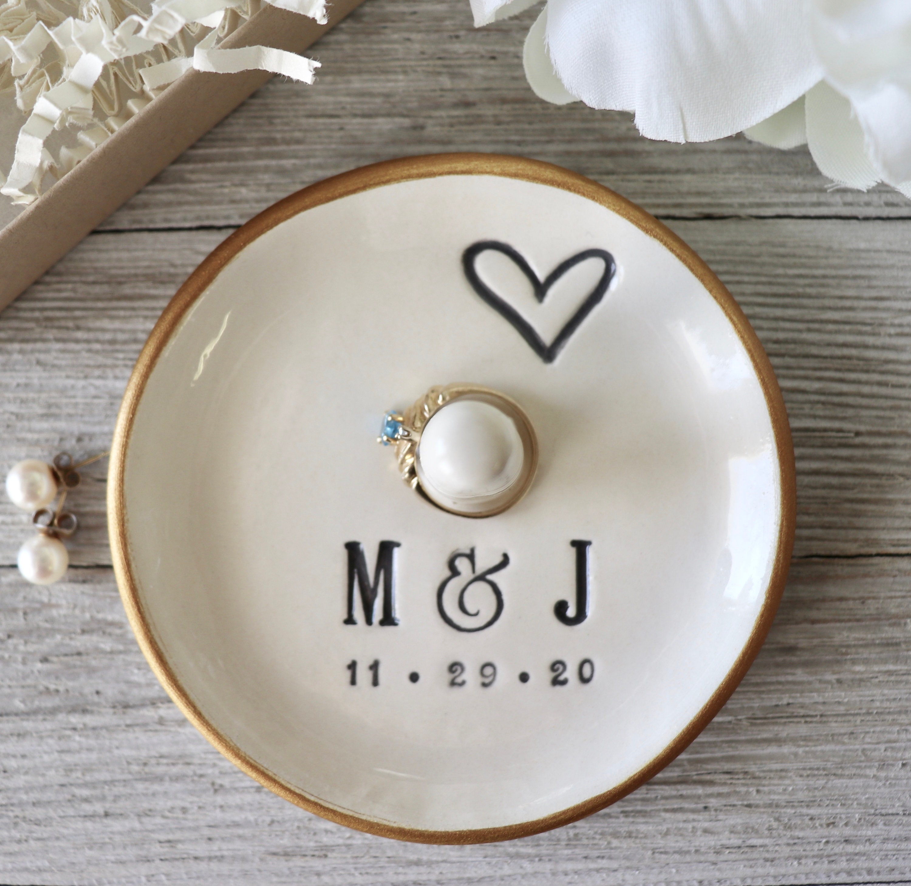 Custom Ring Dish Ring Dish Personalized Personalised Ring | Etsy