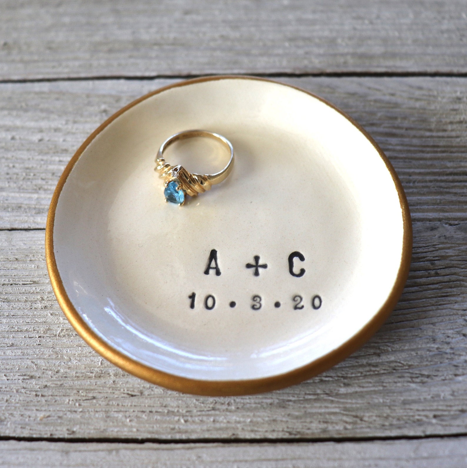 Ring Dish Ring Holder Engagement Gift Wedding Gift Bridal - Etsy