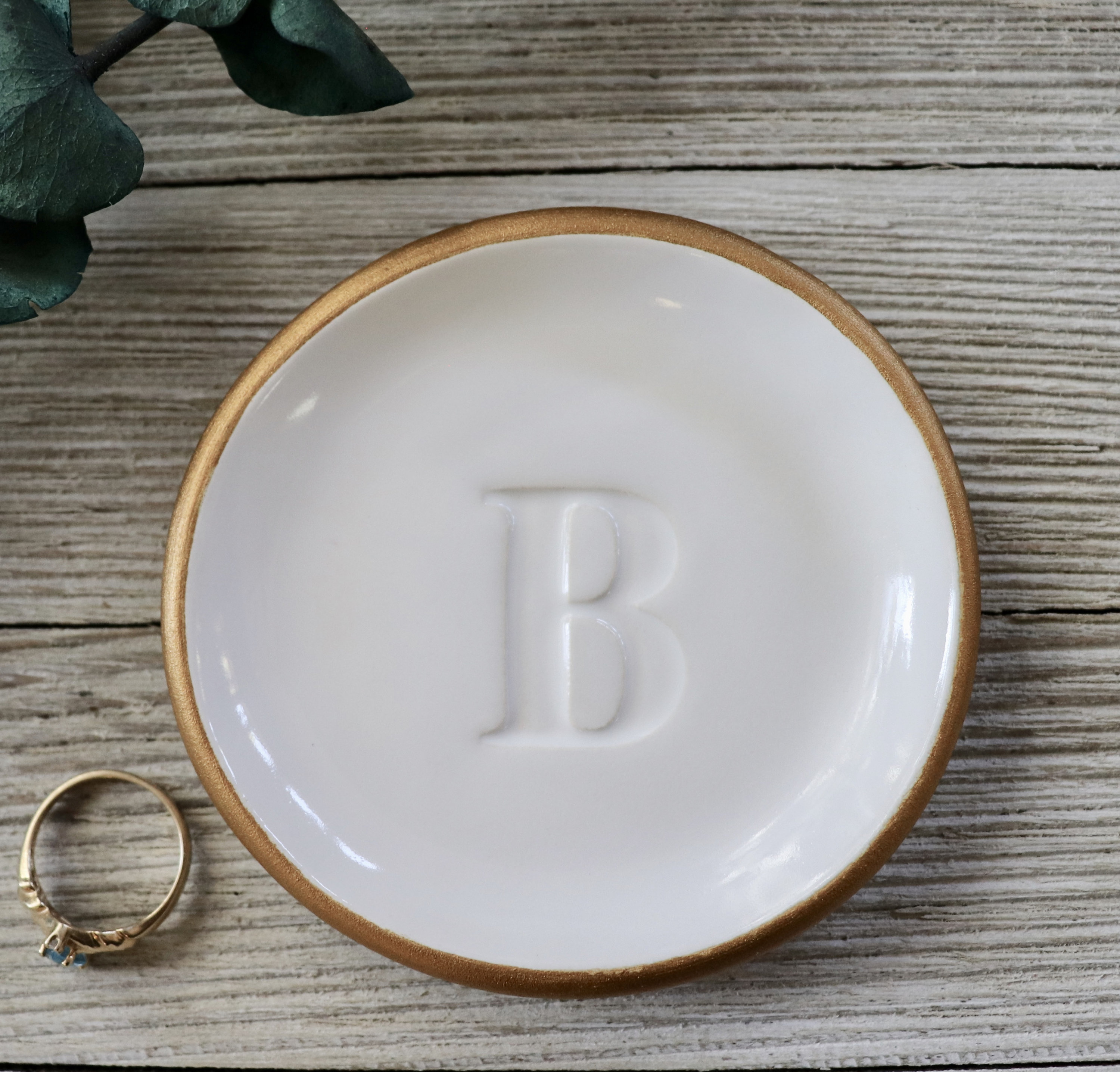 Personalized Ring Dish, Monogram Jewelry Dish, Personalized Trinket ...