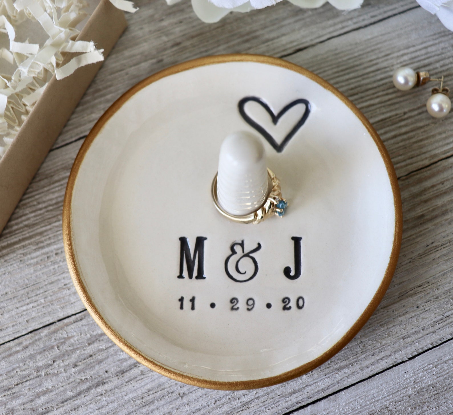 Custom Ring Dish Ring Dish Personalized Personalised Ring | Etsy
