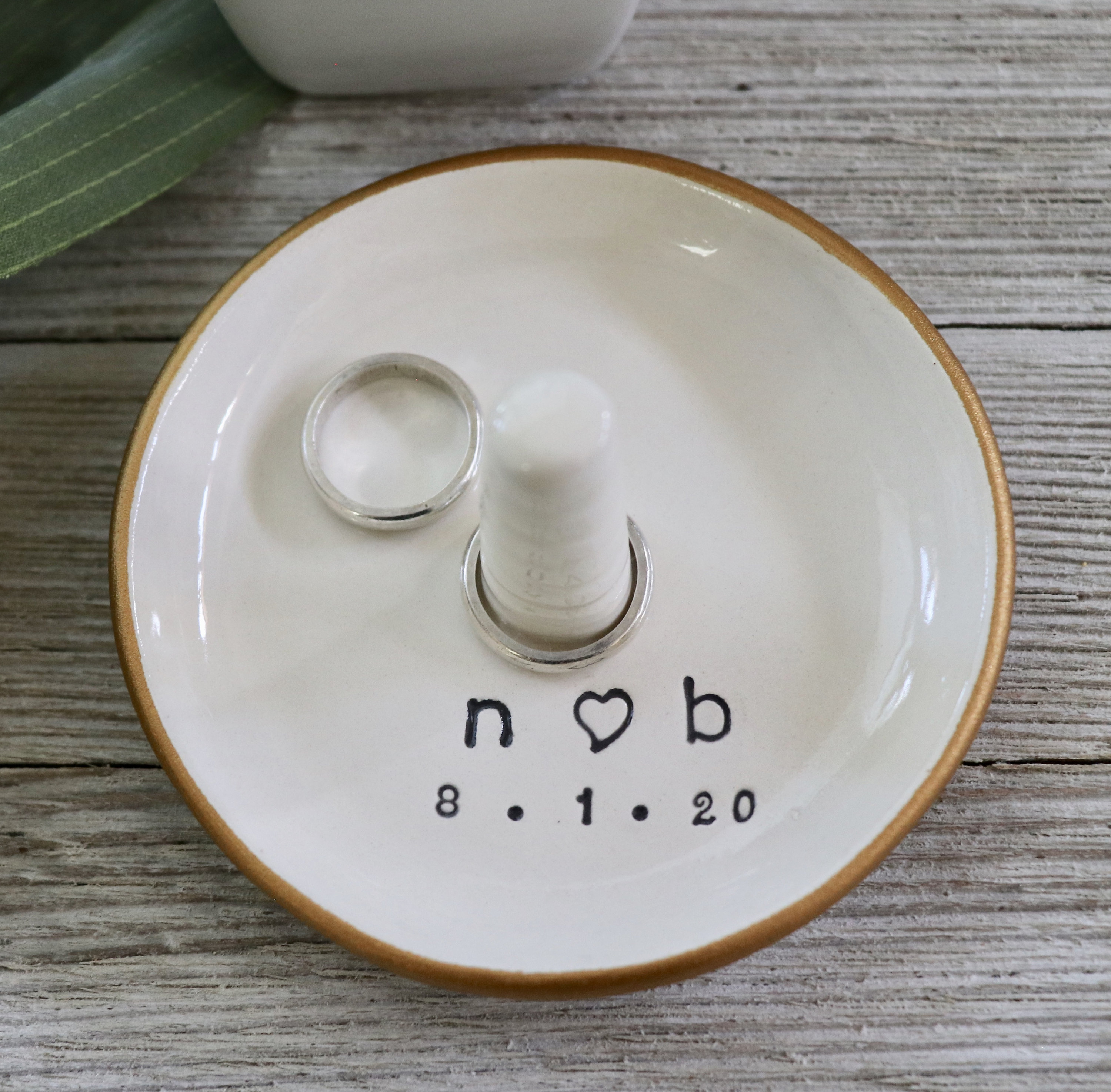 Ring dish Ring Holder Engagement gift Bridal Shower gift | Etsy