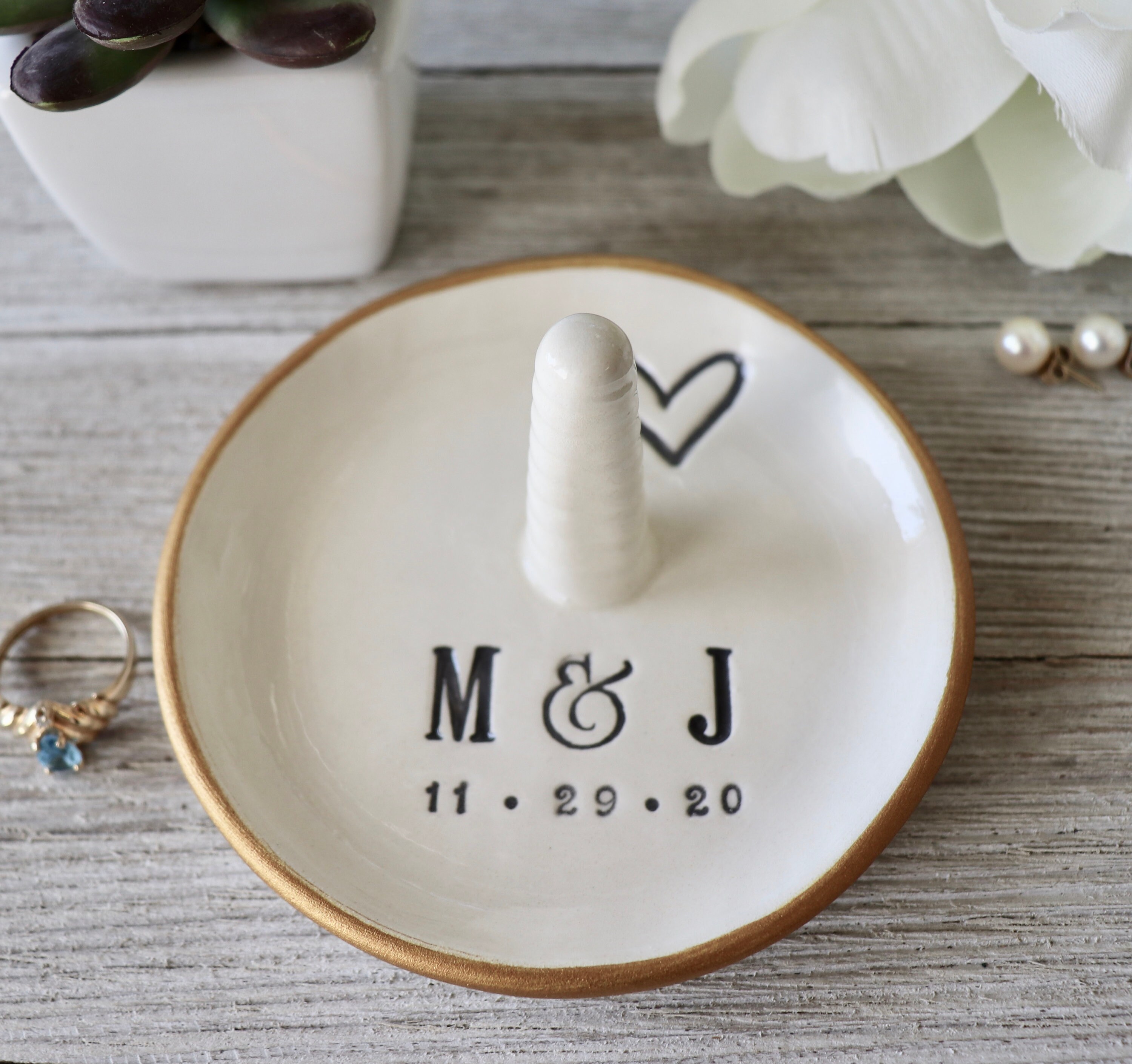 Custom Ring Dish Ring Dish Personalized Personalised Ring | Etsy
