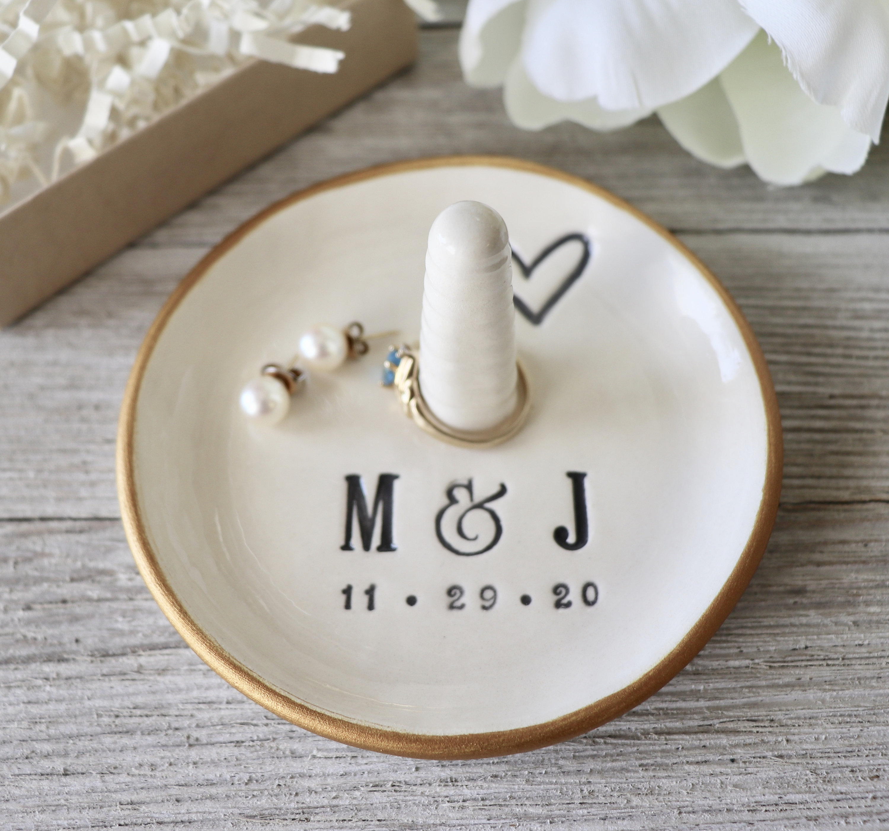 Custom Ring Dish Ring Dish Personalized Personalised Ring | Etsy