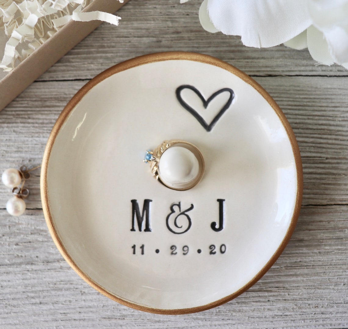 Custom Ring Dish Ring Dish Personalized Personalised Ring - Etsy
