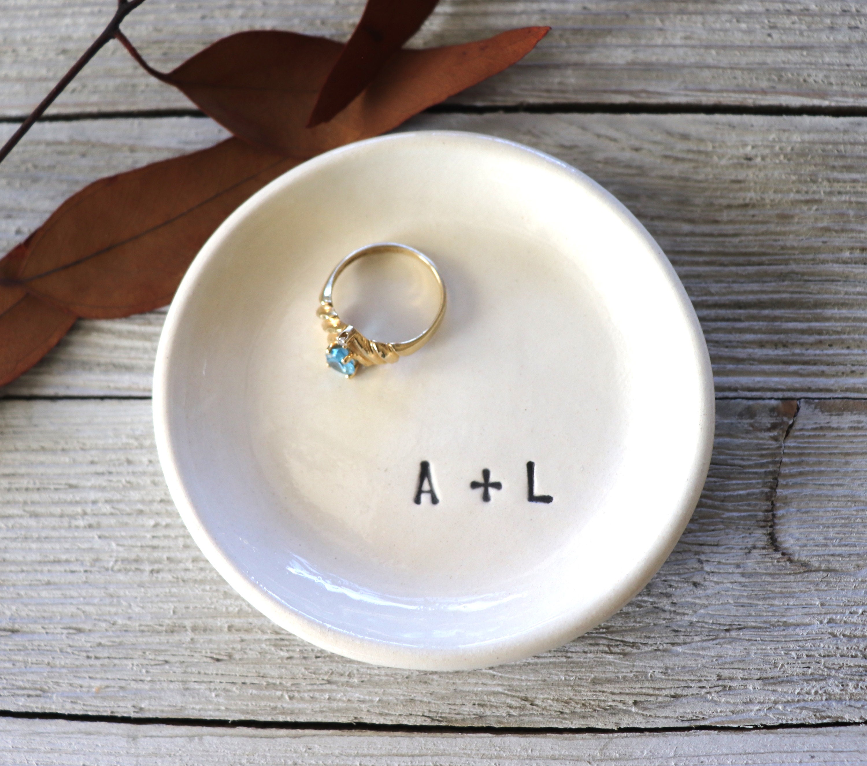 Ring Holder, Ring Dish, Engagement Gift, Wedding Gift, Monogram Dish ...