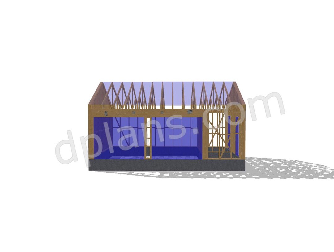 48m2 (517 Sq Ft) Garage With Two Storage Rooms - DP2025P033 - Etsy