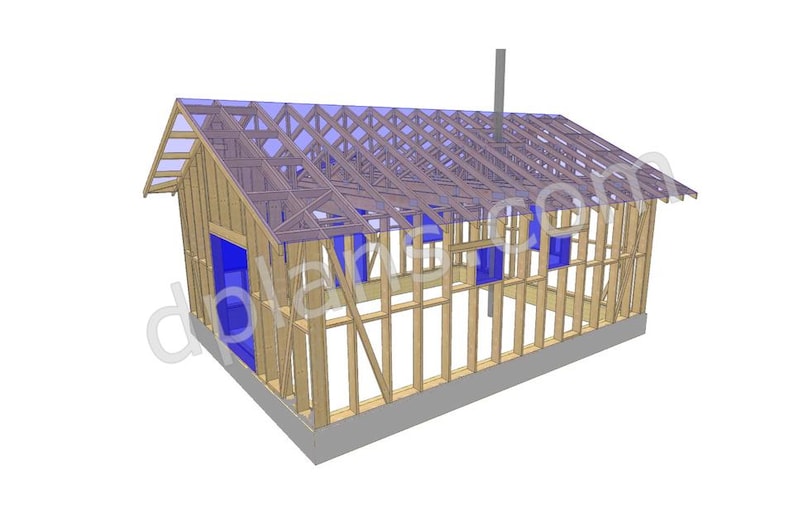 28' X 22' Sauna Plans | Timber Frame Design - Etsy
