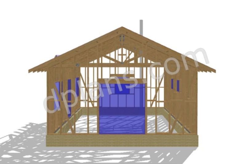 28' X 22' Sauna Plans | Timber Frame Design - Etsy