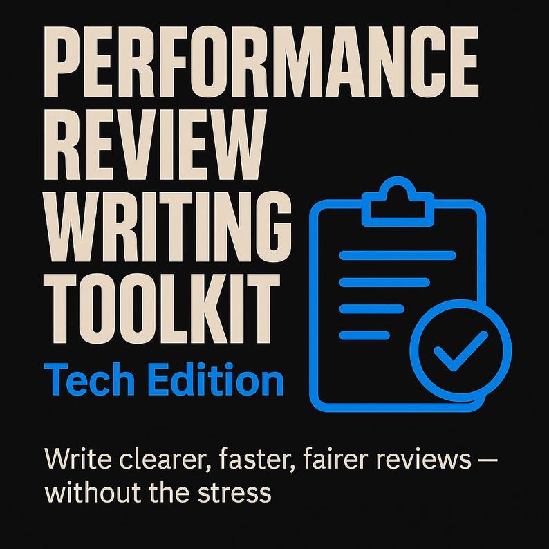 Performance Review Toolkit | Tech Manager Templates (PDF) - Etsy
