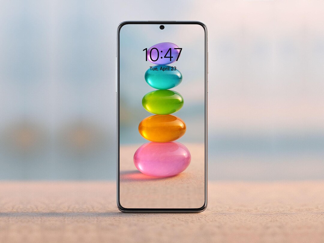 Pastel Rainbow Zen Stones HD Wallpaper – for iPhone Samsung Android ...