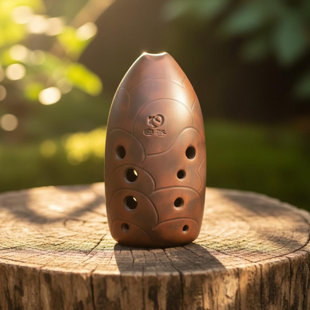 Pottery 10-hole Ocarina Flute | Sound Healing Wind Instrument - Etsy