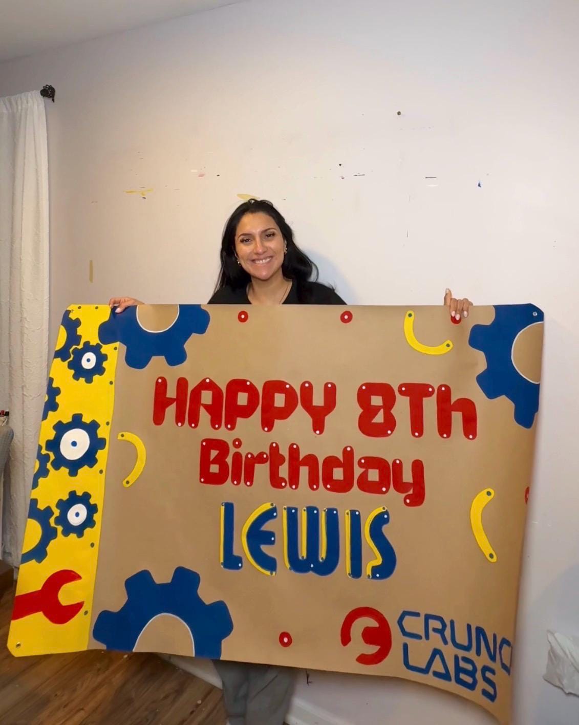 Crunch Labs Birthday Banner – STEM Science Party Backdrop – Custom ...
