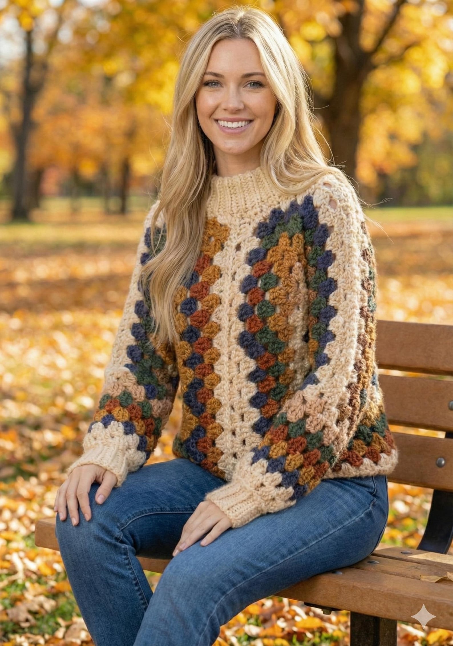 Hexagon Crochet Cardigan Pattern PDF | Colorful Striped Hexi Sweater ...