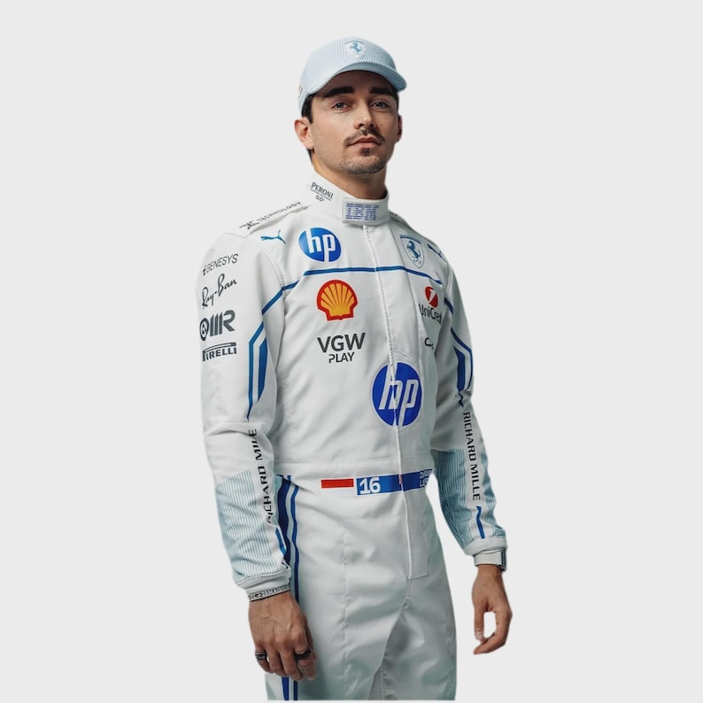 2025 Charles Leclerc Monaco Racing Suit F1 Costume – Ferrari Replica ...