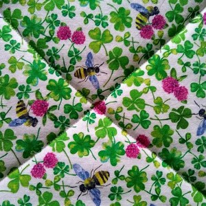 Bees and Shamrocks St. Patrick's Day Potholder or Hot Pad With Hanging ...