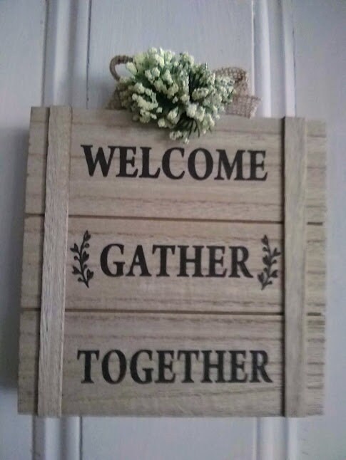 Floral Welcome Sign Farmhouse Decor/welcome Sign/ Rustic Decor ...