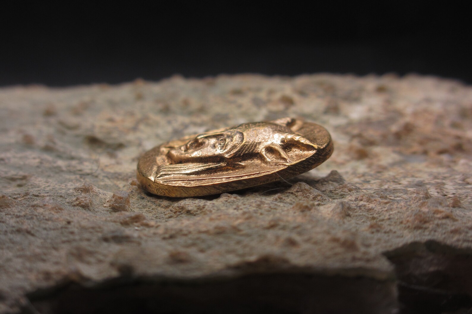 Amulet of Baphomet Antique Gold Button 3D Image 'astral - Etsy