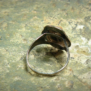 Wild Conch Blister Pearl Antique Sterling Ring, 1890s Art Nouveau ...